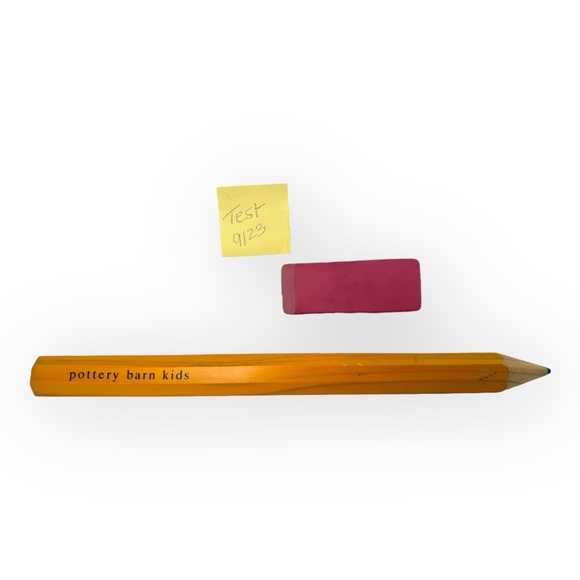 Office | Working Pottery Barn Kids Jumbo Yellow Pencil 16 W Giant Real ...
